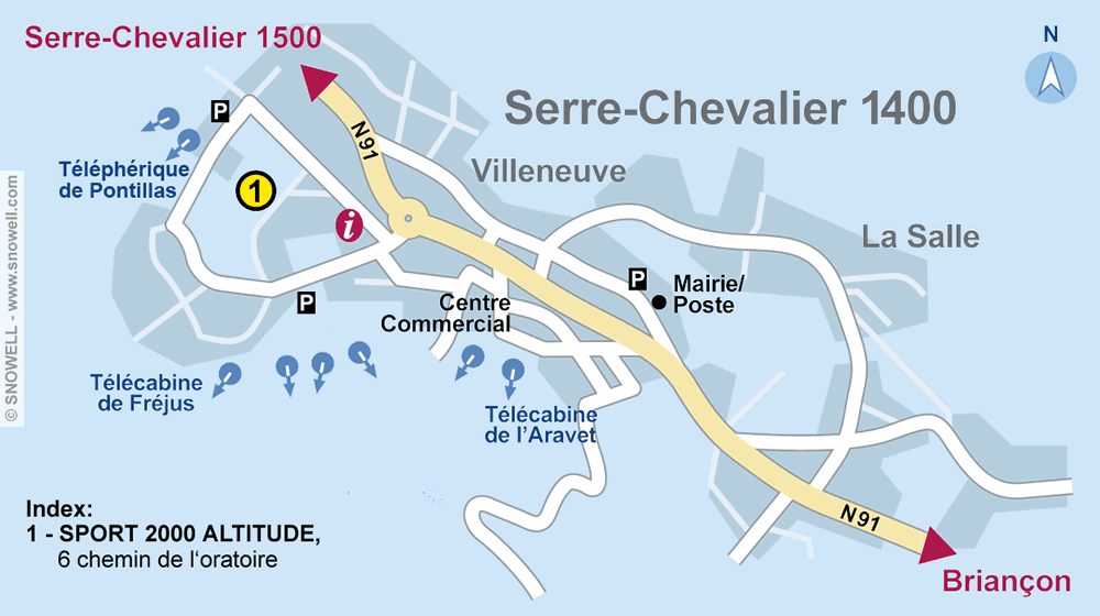 Ski Hire Serre Chevalier Villeneuve | SNOWELL