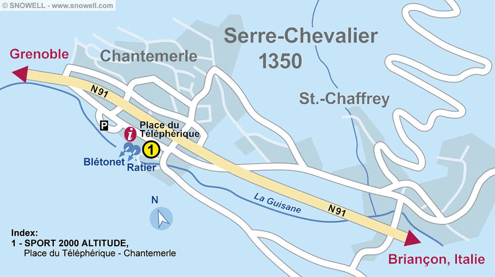 Ski Hire Serre Chevalier Chantemerle | SNOWELL